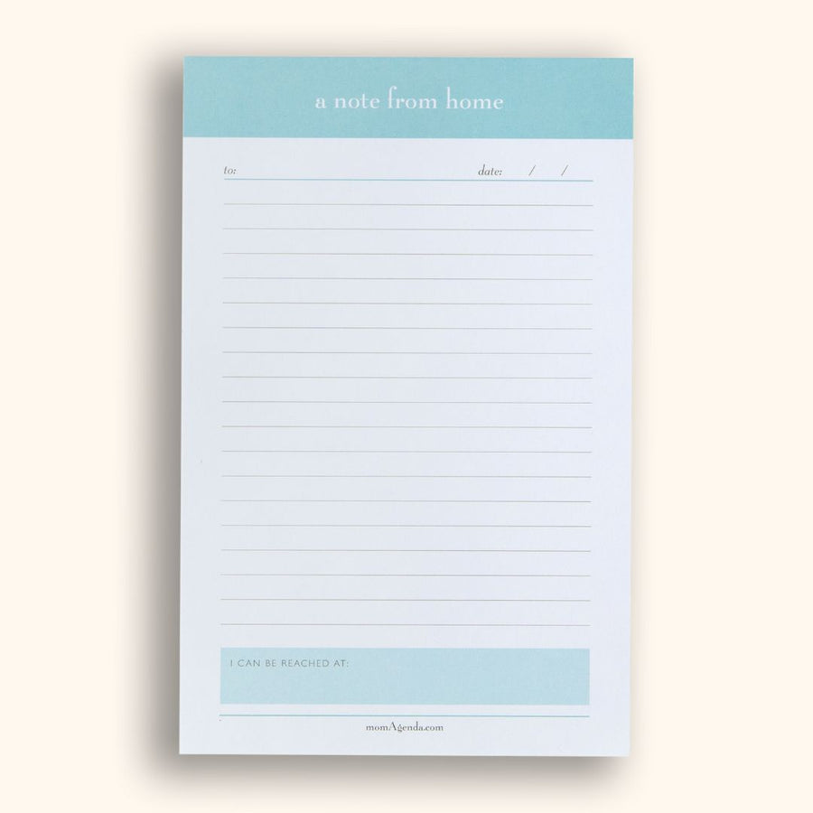 NEW A Note from Home Pad | momAgenda